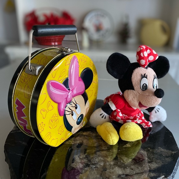 Disney | Toys | Vintage Disney Mini Mouse Lunchbox Mini Mouse Stuffed ...